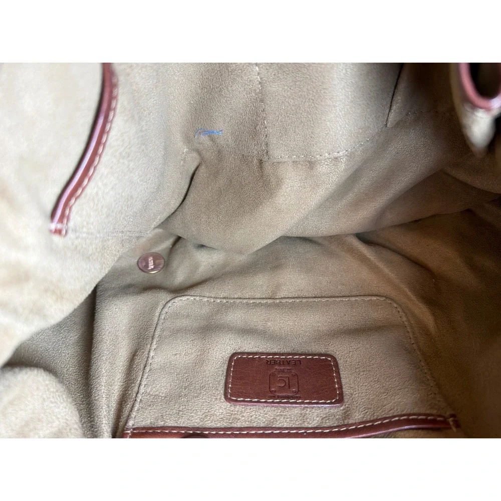 latico | Bags | Latico Leathers Brown Pebbled Leather Tote Shoulder Bag ...